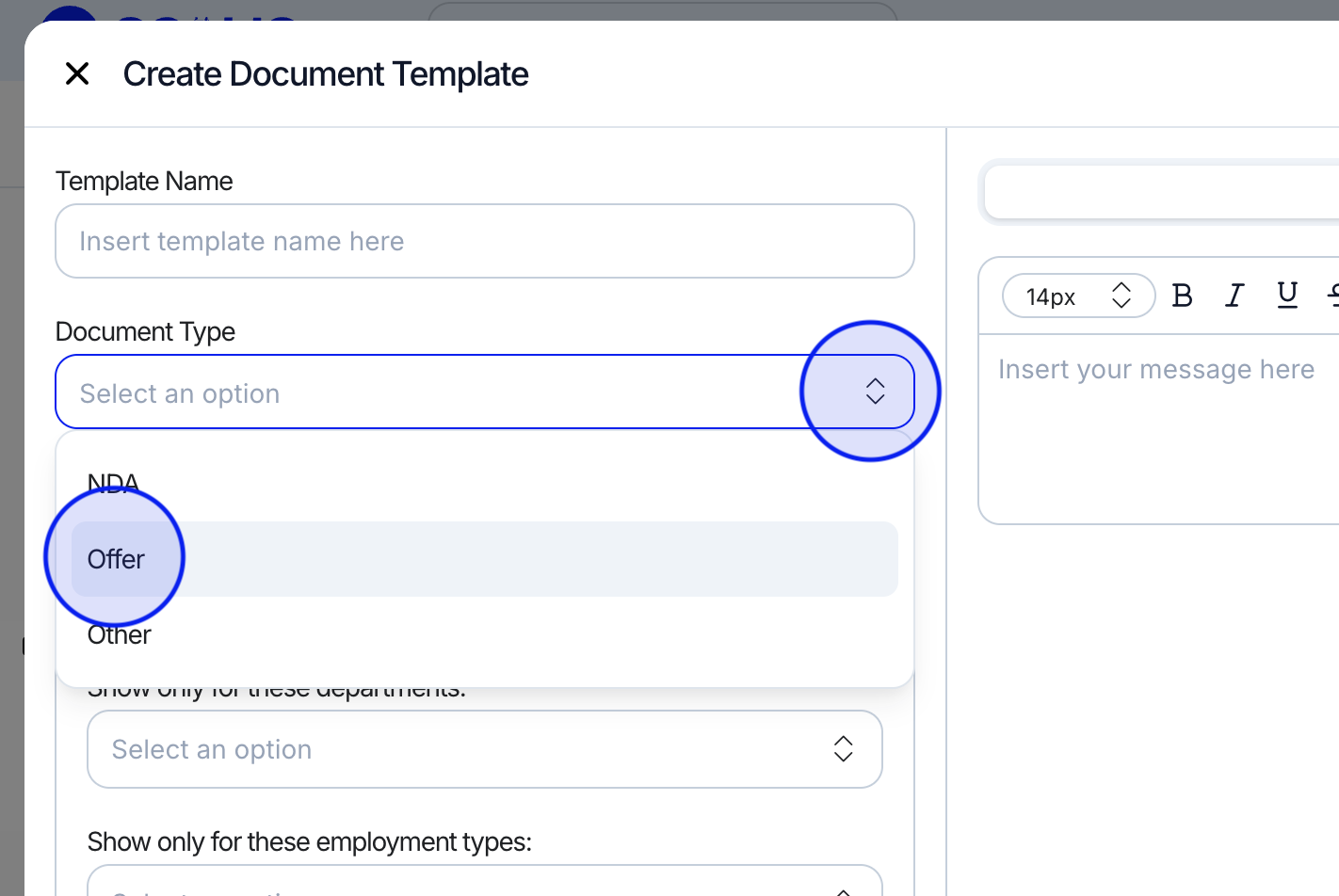 📝 How to Create an Offer Letter Template with Dynamic Tokens